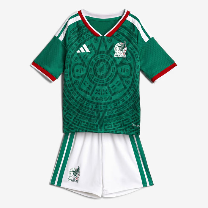 adidas Mexico 2026 Home Mini Little/Big Kids' Soccer Kit (Green)